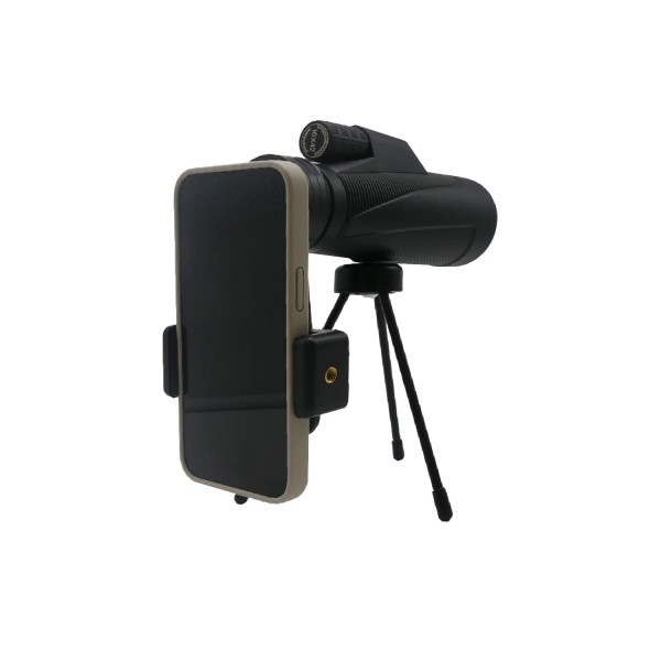 Monokular Teleskop mit Smartphonehalterung 10 x 42 inkl Tasche und ...