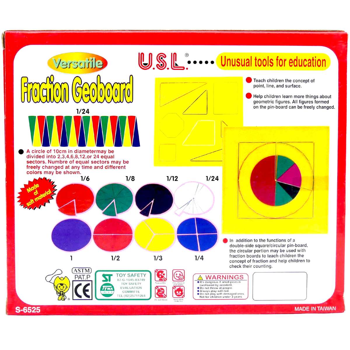 USL Fraction Geoboard Geometrie 3D Magnetspiel Konstruktion Motorik ...