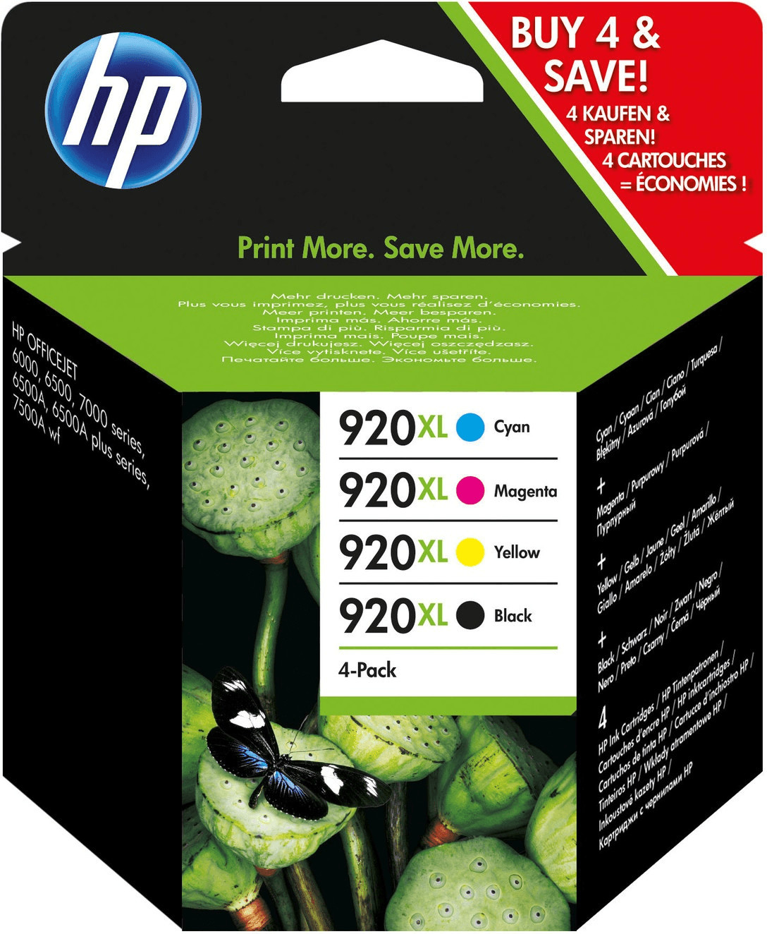 4x Original HP 920 XL Tinte Patrone OFFICEJET 6000 SE 6500A 7000 7500A ...