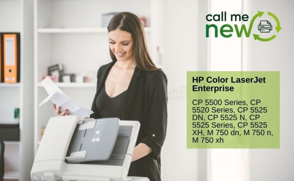 Callmenew Toner für HP CE270A schwarz Color LaserJet Enterprise CP 5500 5520 5525 M 750 ...