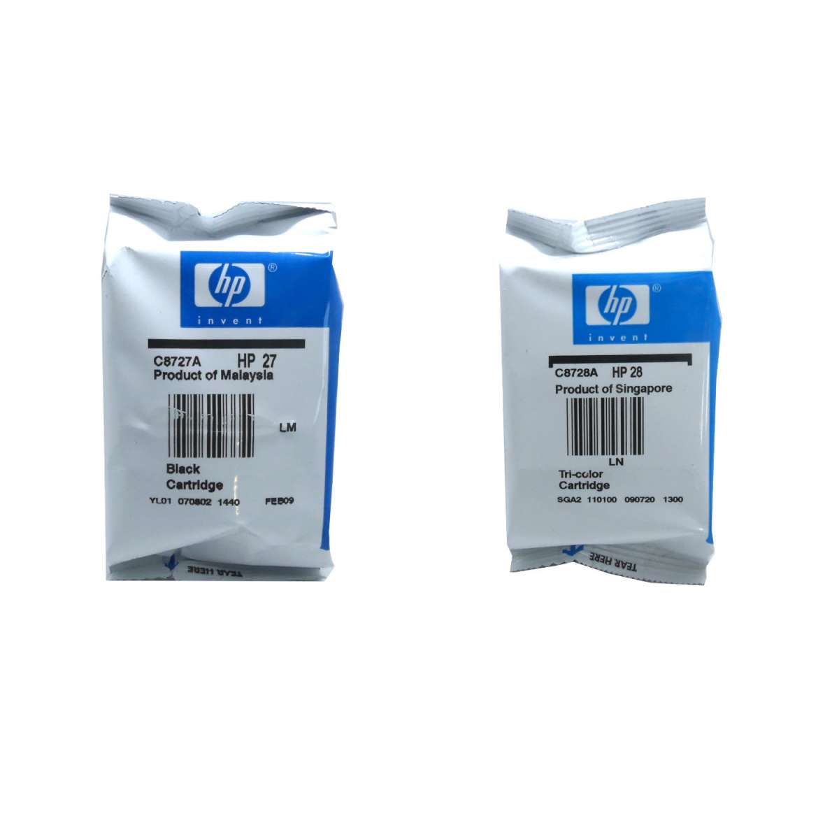 Original HP Tinten Patronen 27+28 4-farbig für Deskjet 3300 3450 3550 ...